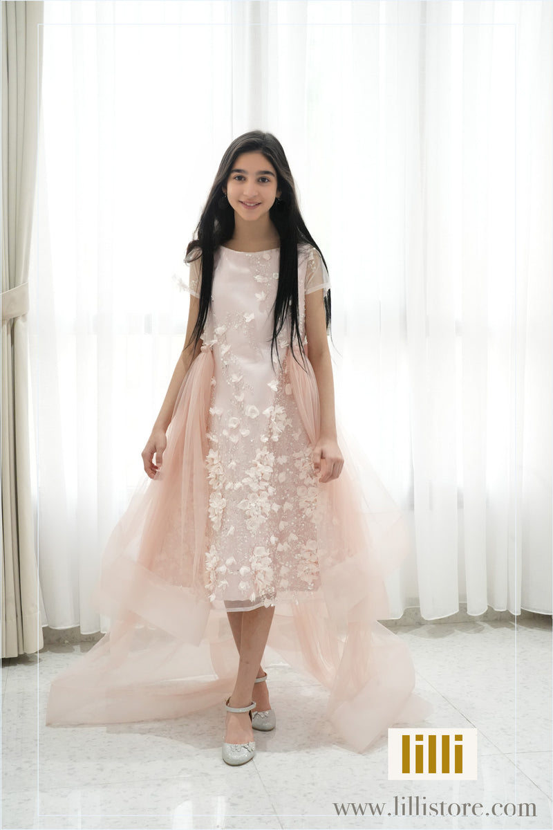 Luxury 3D Flowers Dress - princess – lilli